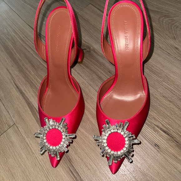 Amina Muaddi | Shoes | Amina Muaddi Begum Swarovski Crystalembellished ...